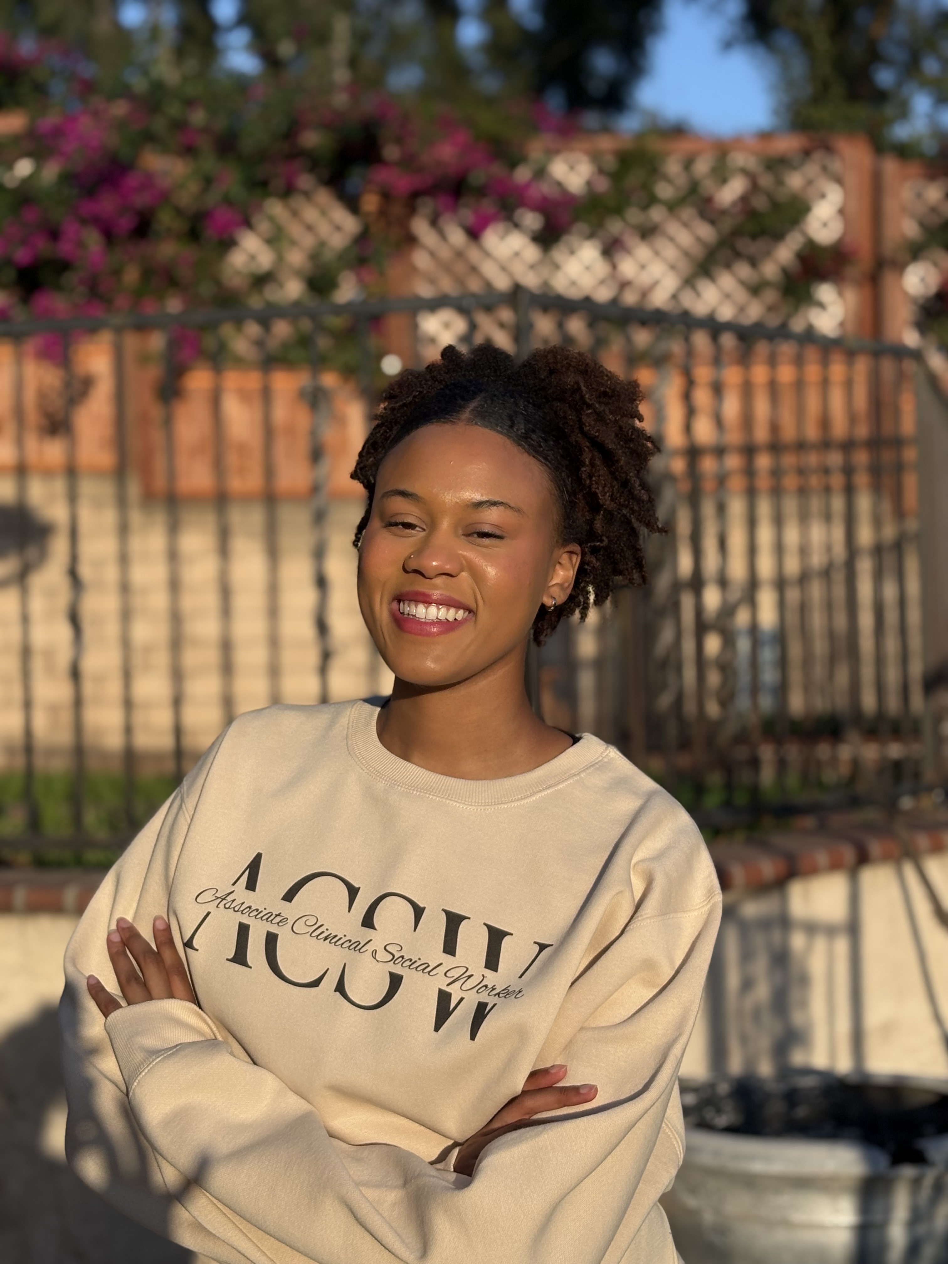 ACSW Credential Sweatshirts Bone - Clinical Couture